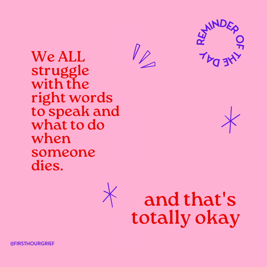 PROFOUND WORDS - First Hour Grief Response